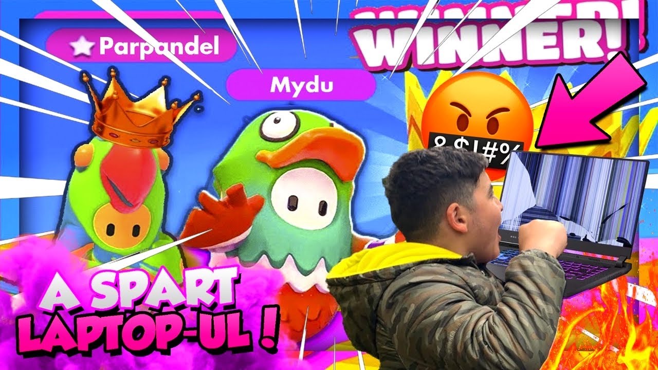 Parpandel i-a spart laptopul lui Bercea | Fall guys ep 1 - YouTube