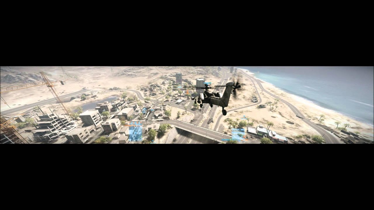 Battlefield 3: Attack Helicopter Gameplay** Eyefinity** Crossfire HD ...