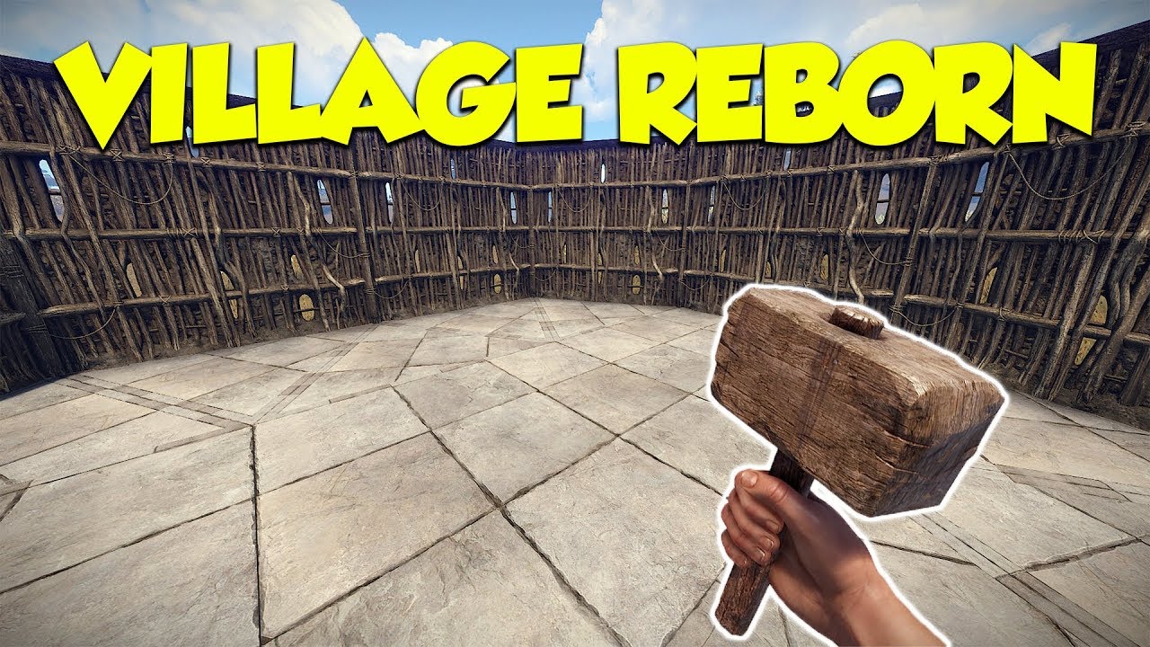The Beginning Of The End! A Village Reborn! - Rust Village Survival #1 ...