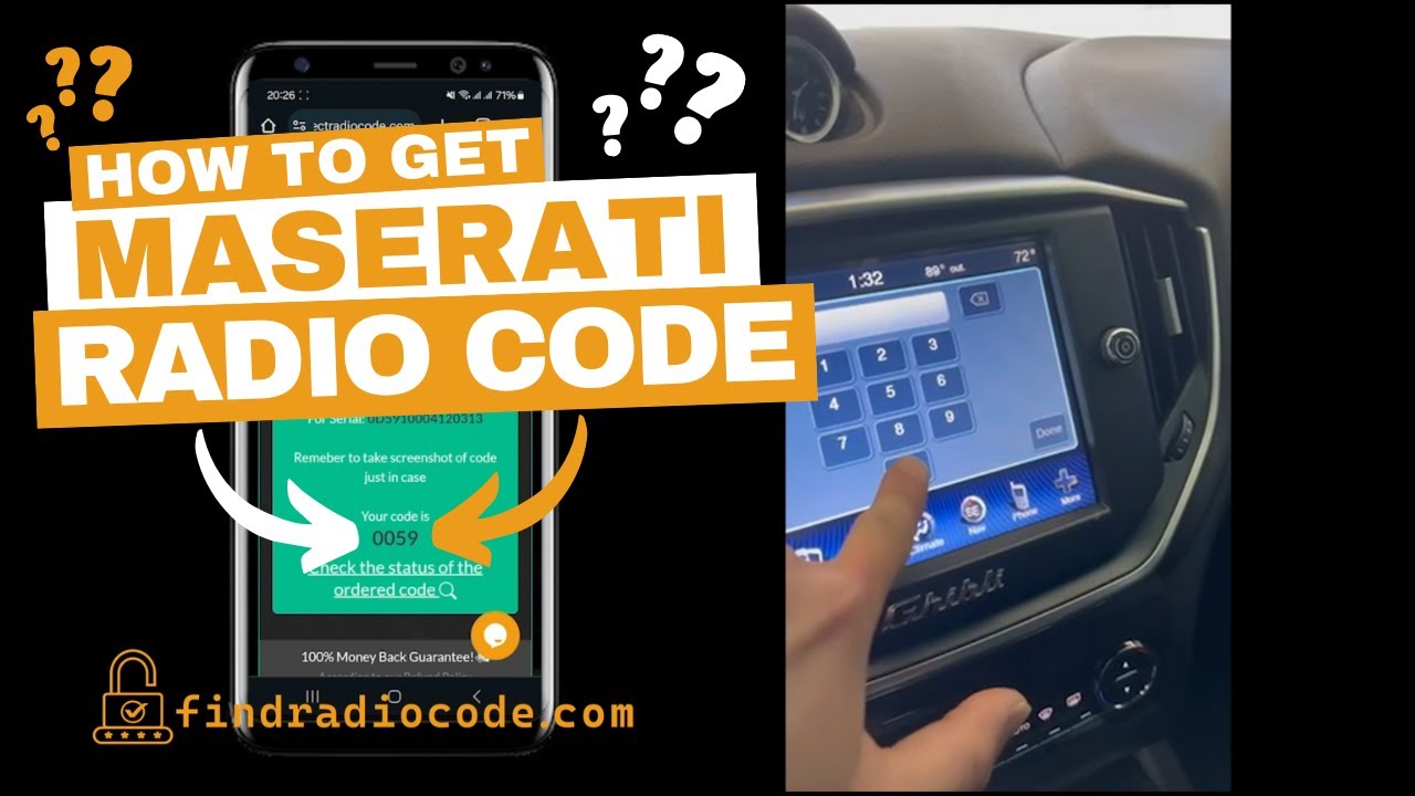 Radio unlock code for Maserati Ghibli S Q4 Quatroporte [using serial ...