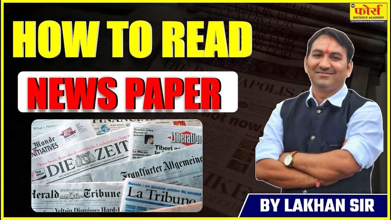How to Read News Paper | ssb interview GD Lecturretepreparation | news ...