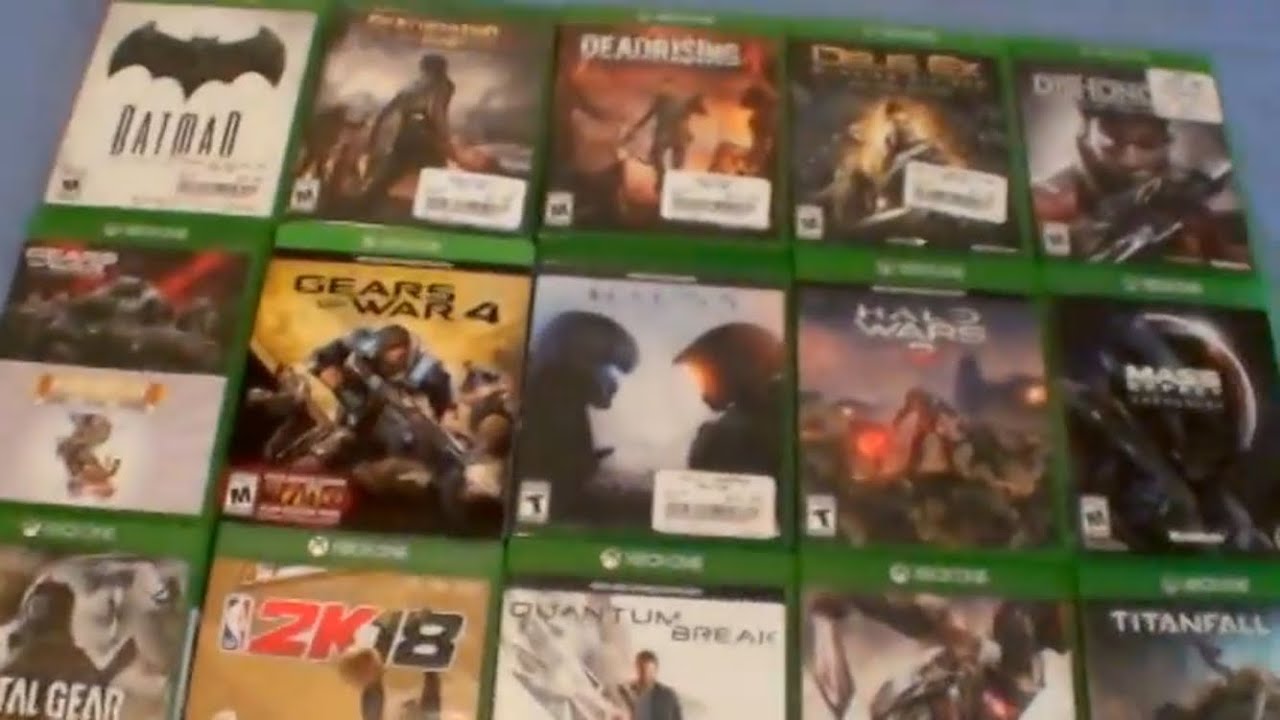Xbox One Video Game Collection 2018 - YouTube