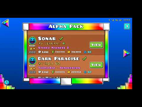 "Alpha Pack" Complete | Geometry Dash - YouTube