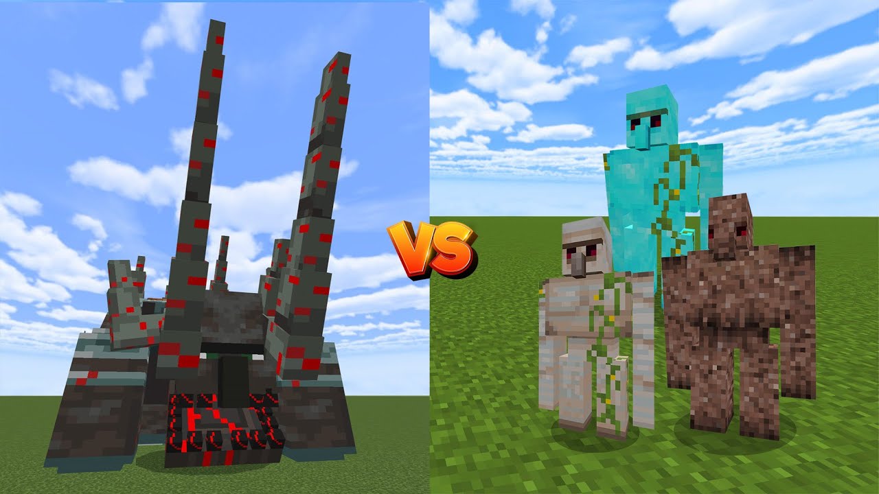 New Mutant Ravager vs. Team Golem in Minecraft - YouTube