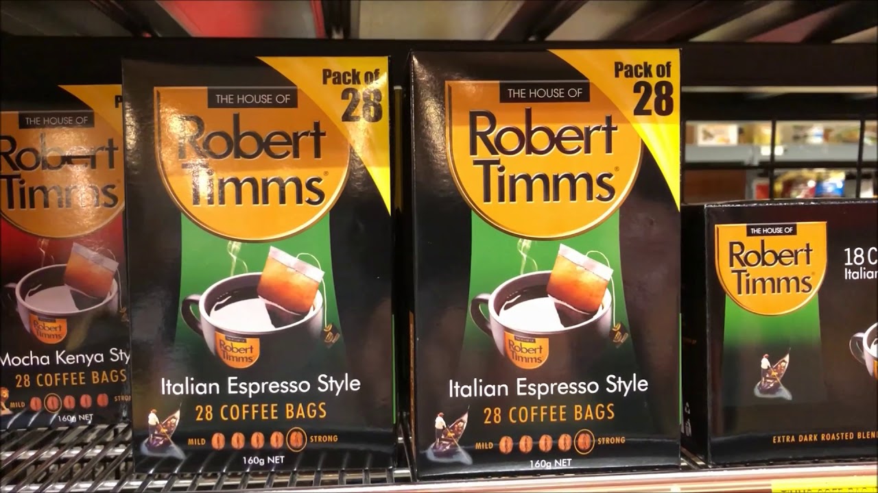 Robert Timms Italian Espresso Style Coffee Bags Best Price Perth - YouTube
