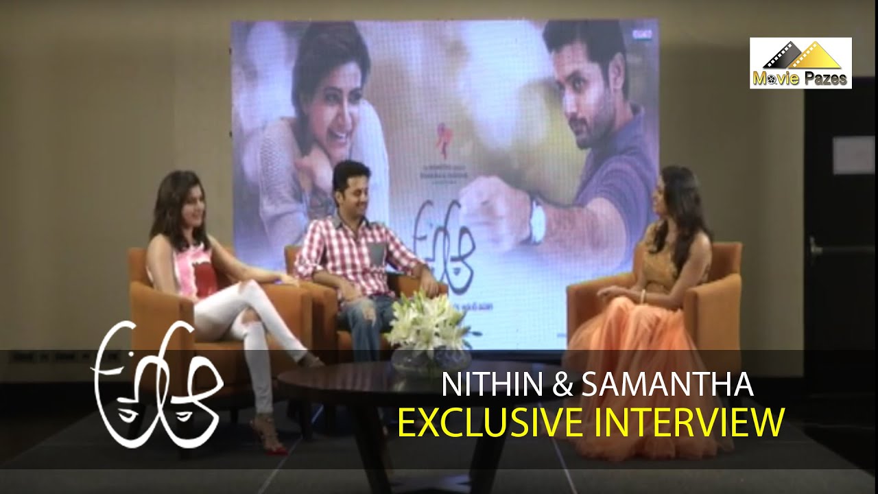 Nitin and Samanta interview about A Aa Movie - YouTube