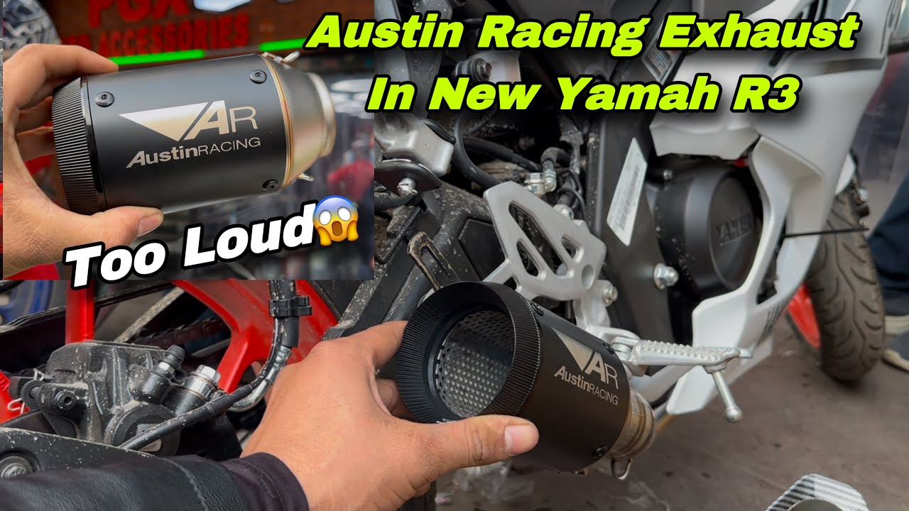 Best Exhaust in New Yamaha R3?🤩Original Austin Racing short can😱only ...