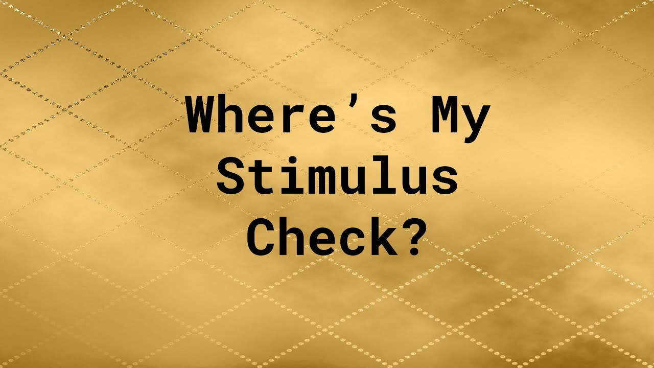 Where is my stimulus money? - YouTube