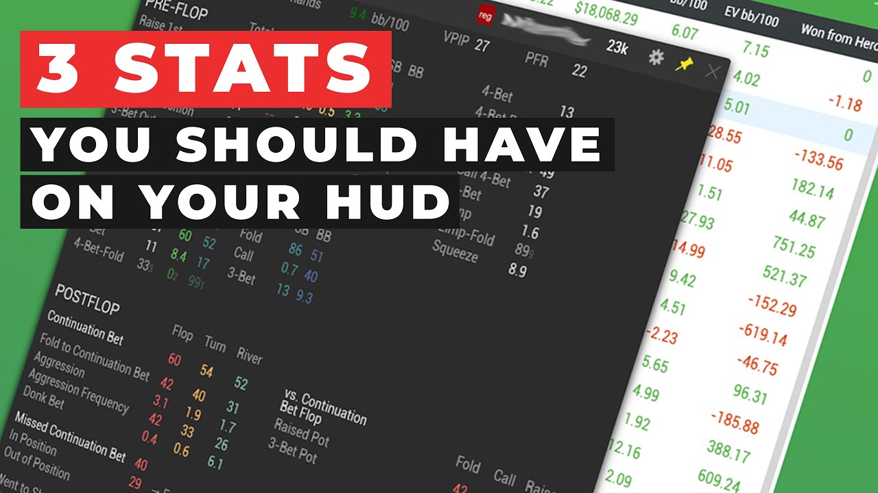 3 stats that you don't have on your HUD (but should) | Poker Tips - YouTube