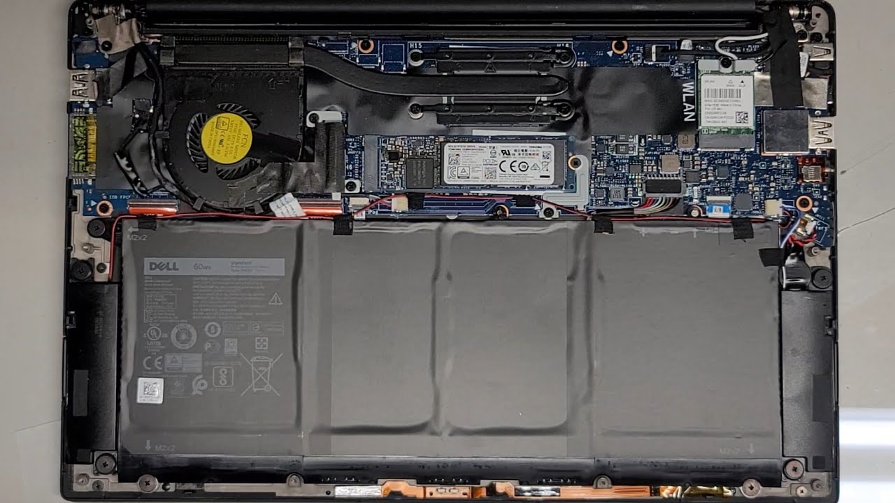DELL XPS 13 9360 Disassembly SSD Hard Drive Upgrade Battery LCD Screen ...