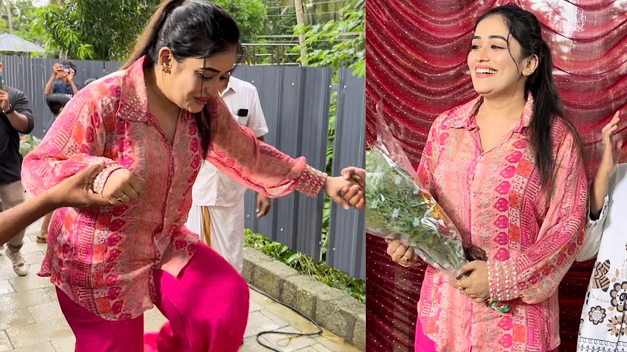 മഴയത്തു ഉത്ഗാടനത്തിനെതിയ അനു മോളുടെ മാസ്സ് എൻട്രി | Anu Mol, Star Magic ...