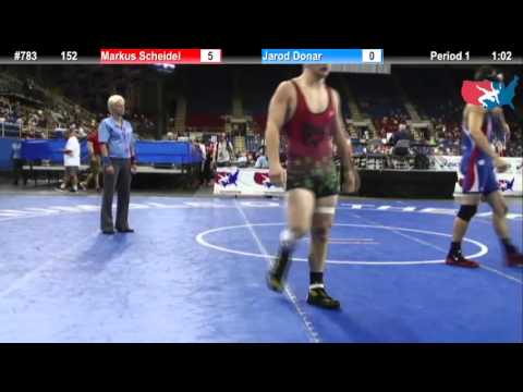 Fargo 2012 152 Round 2: Markus Scheidel (Ohio) vs. Jarod Donar ...