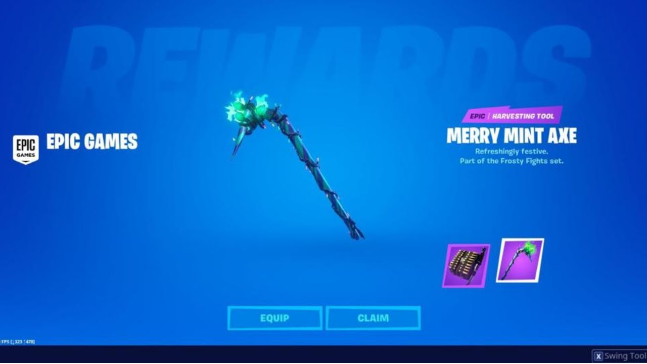 How to Get MERRY MINT AXE PICKAXE in Fortnite Season 8! (Minty Pickaxe ...