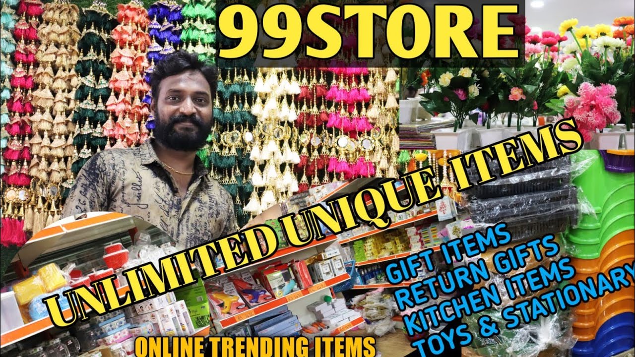 Best 99 store in hyderabad//any item 99//gift items return gifts ...