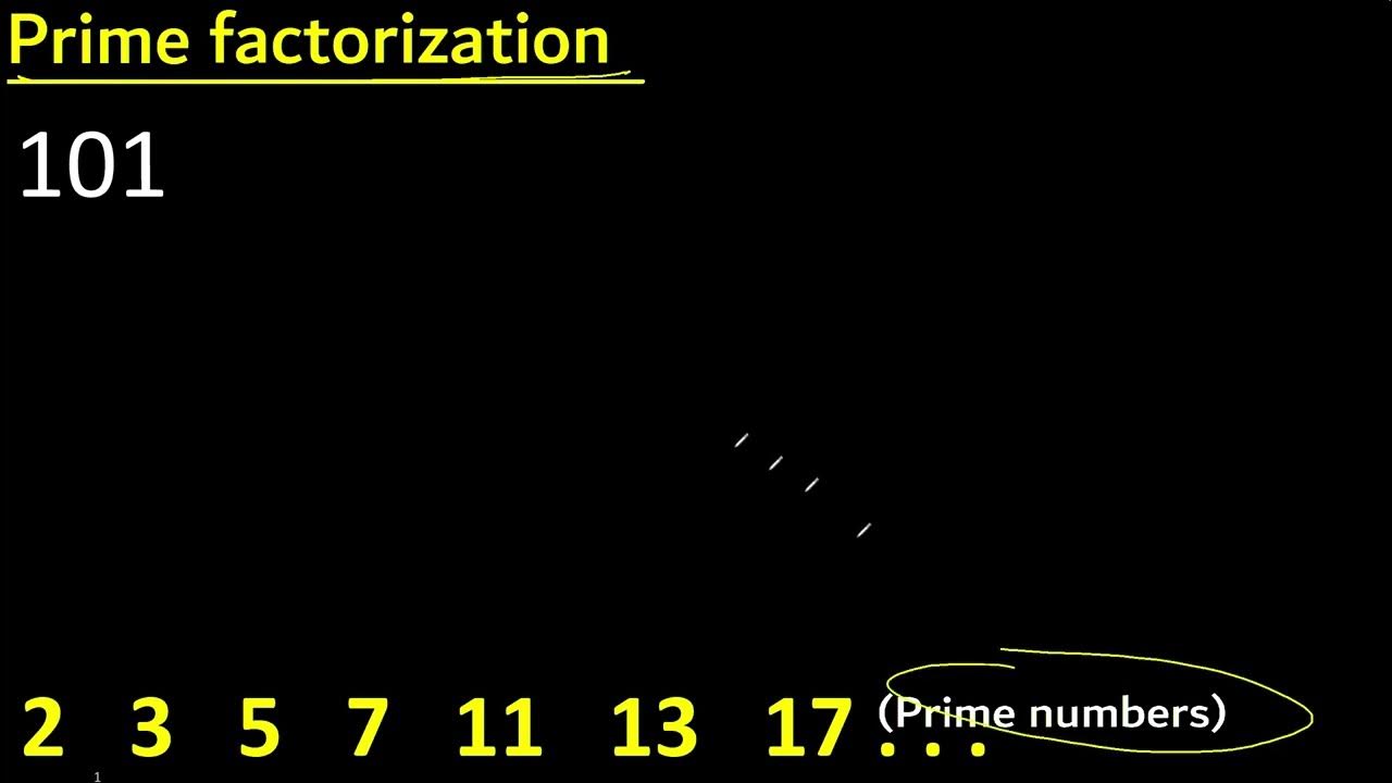 Prime factorization of 101 , How to find prime factors - YouTube