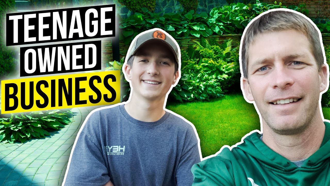 Teenage Owned Business - Lawn Care Success at 15 Years Old - YouTube