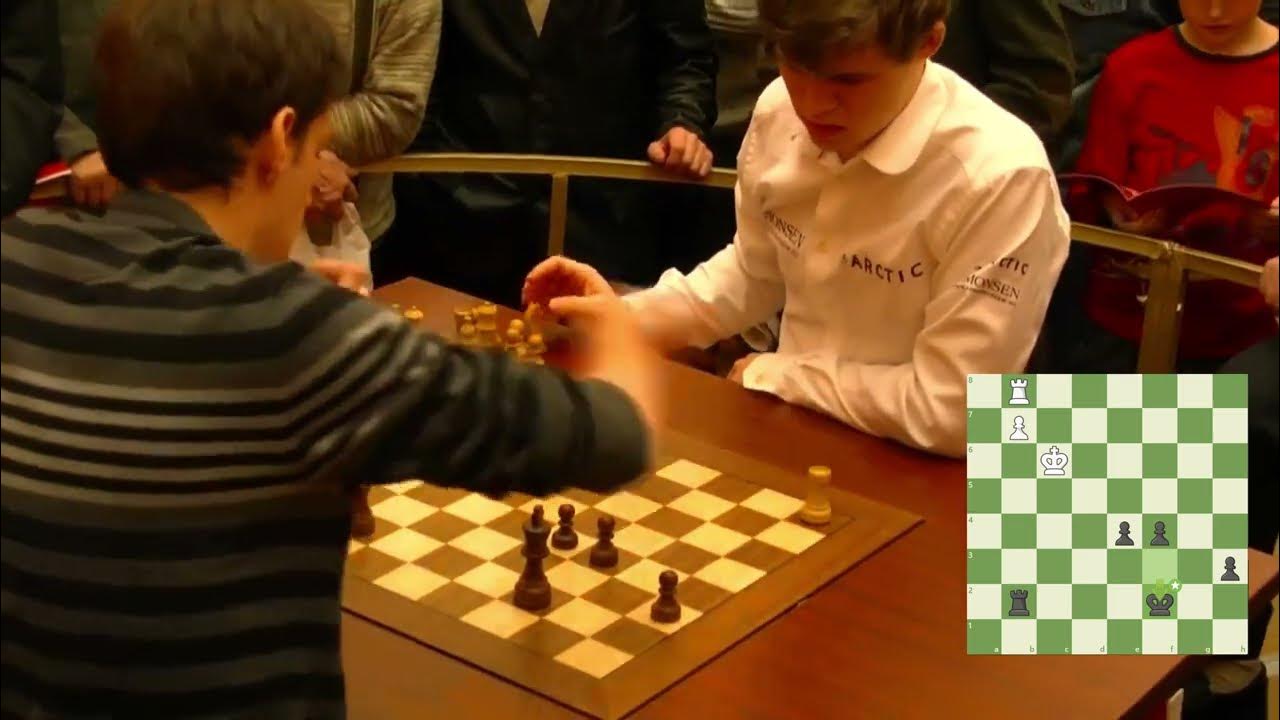 GM Magnus Carlsen ROOK Endgame Technique | 2010 World Blitz Chess Championship, Moscow. - YouTube