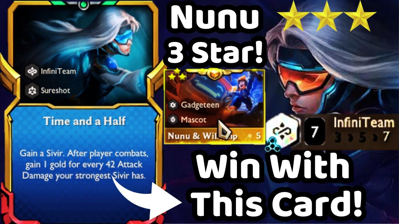 Nihius Tft ⭐⭐⭐ Nunu ⭐⭐⭐ Sivir This Card Is Perfect Dont Miss