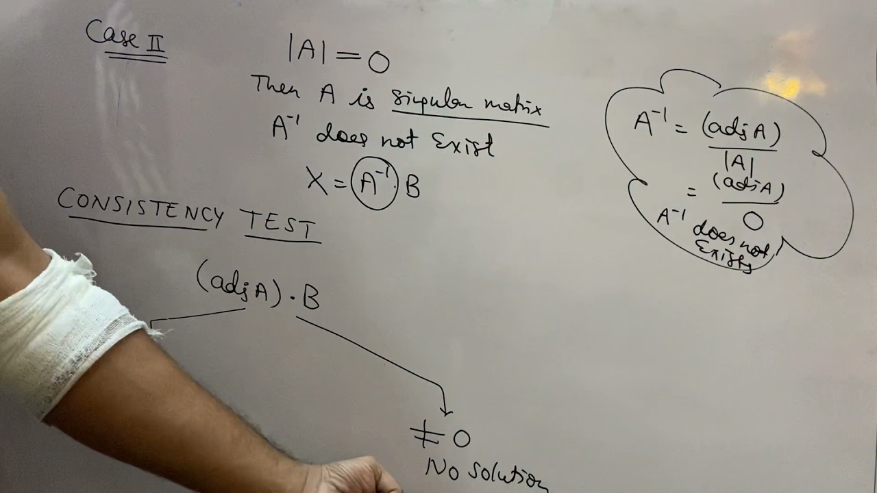 Consistency test for system of linear equations by matrices - YouTube