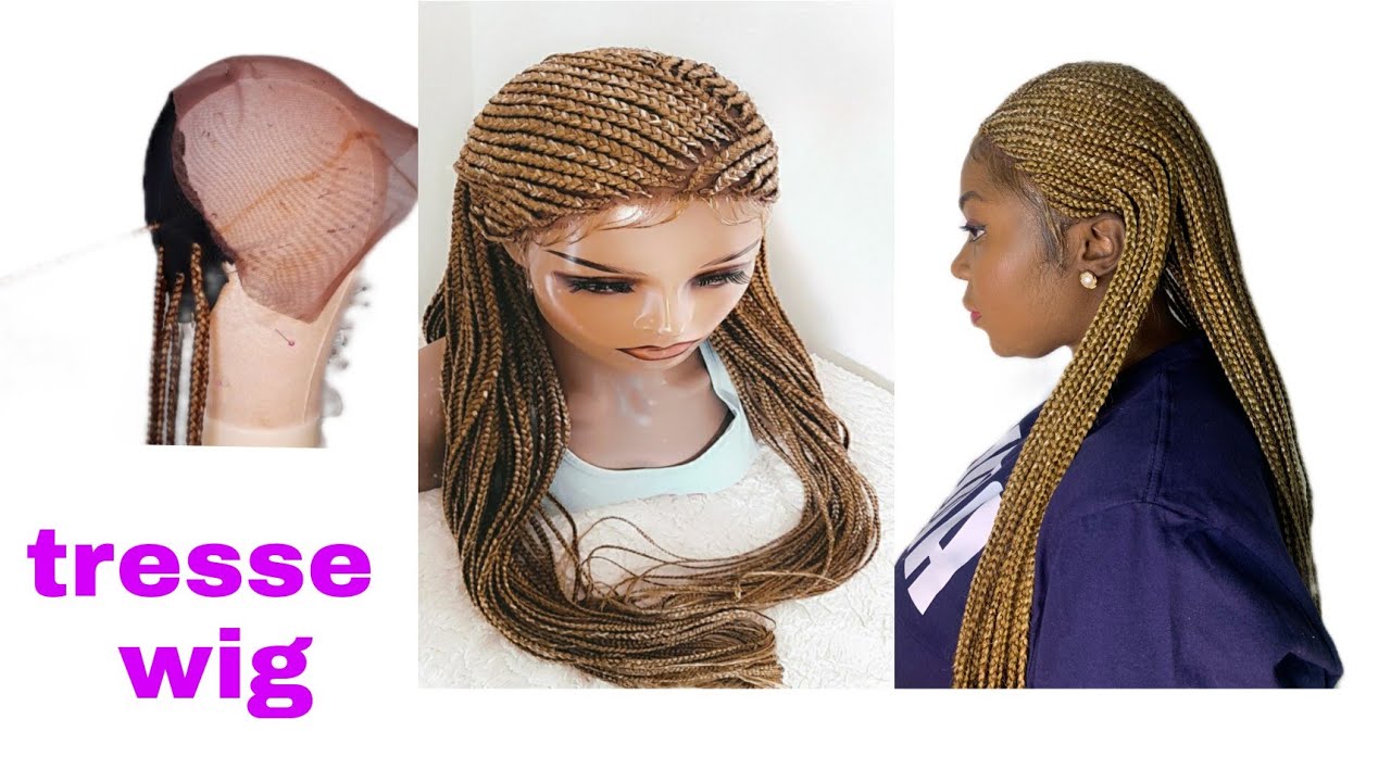 COMMENT FAIRE UNE PERRUQUE AVEC DES NATTES COLLÉE | ANTOINELLA CHIC ...