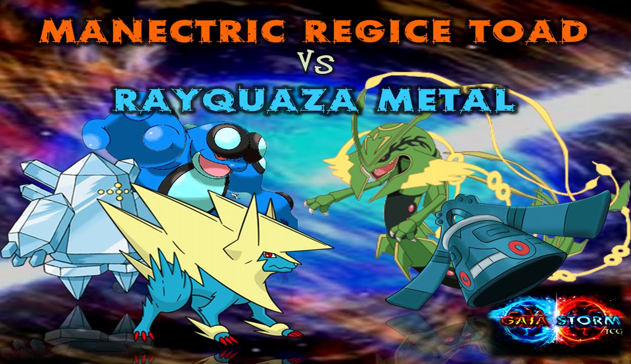 Pokémon TCG Online Mega Manectric Regice Toad VS Mega Rayquaza Metal ...