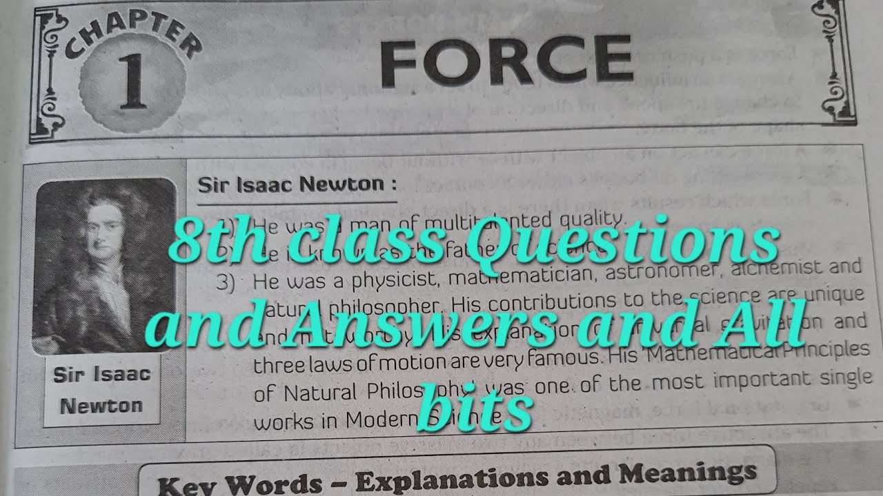 8th CLASS PHYSICS 1st LESSON Questions And Answers Helpful For You 8th CLASS PHYSICS 1st LESSON Questions And Answers Helpful For You