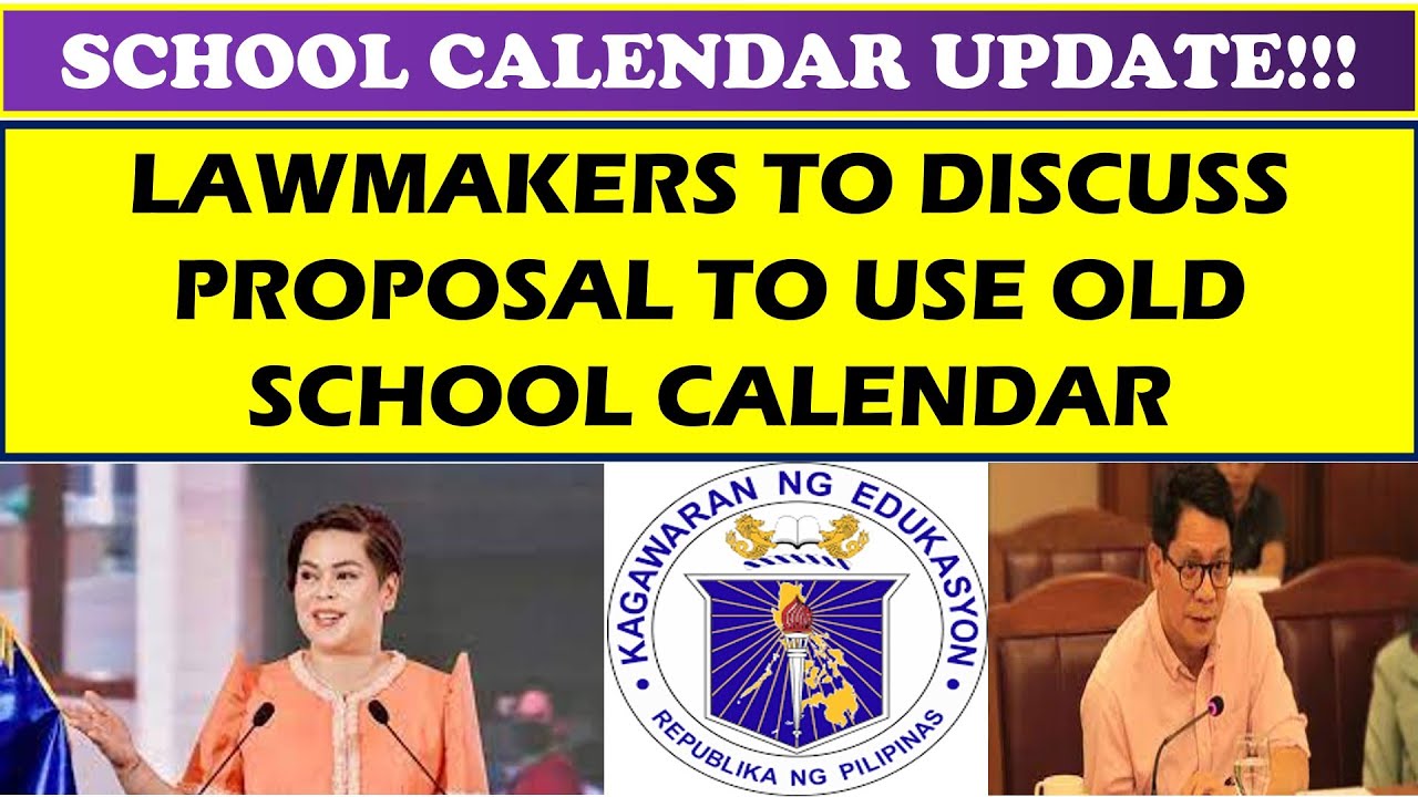 SCHOOL CALENDAR UPDATE!!! LAWMAKERS TO DISCUSS PROPOSAL TO USE OLD ...