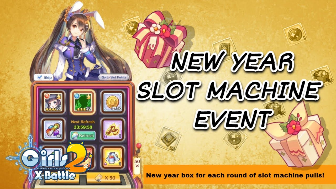 Happy New Year Box Slot Machine Events - Girls X Battle 2 - YouTube