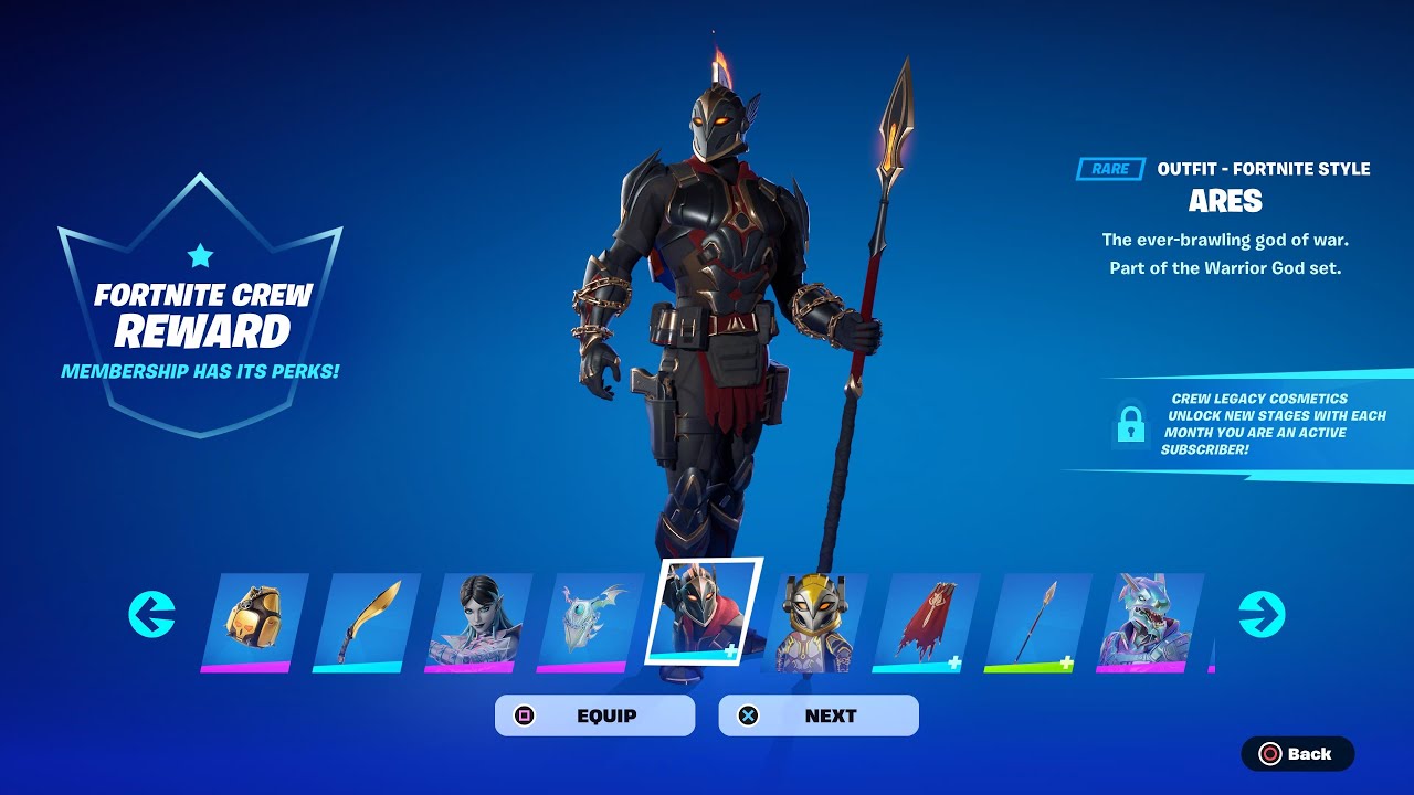 Ares, The God of War is Finally Here! | Fortnite April Crew Pack - YouTube