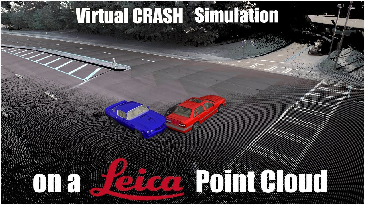 Virtual CRASH 4 Simulation on a Leica Point Cloud | Hidden Terrain ...