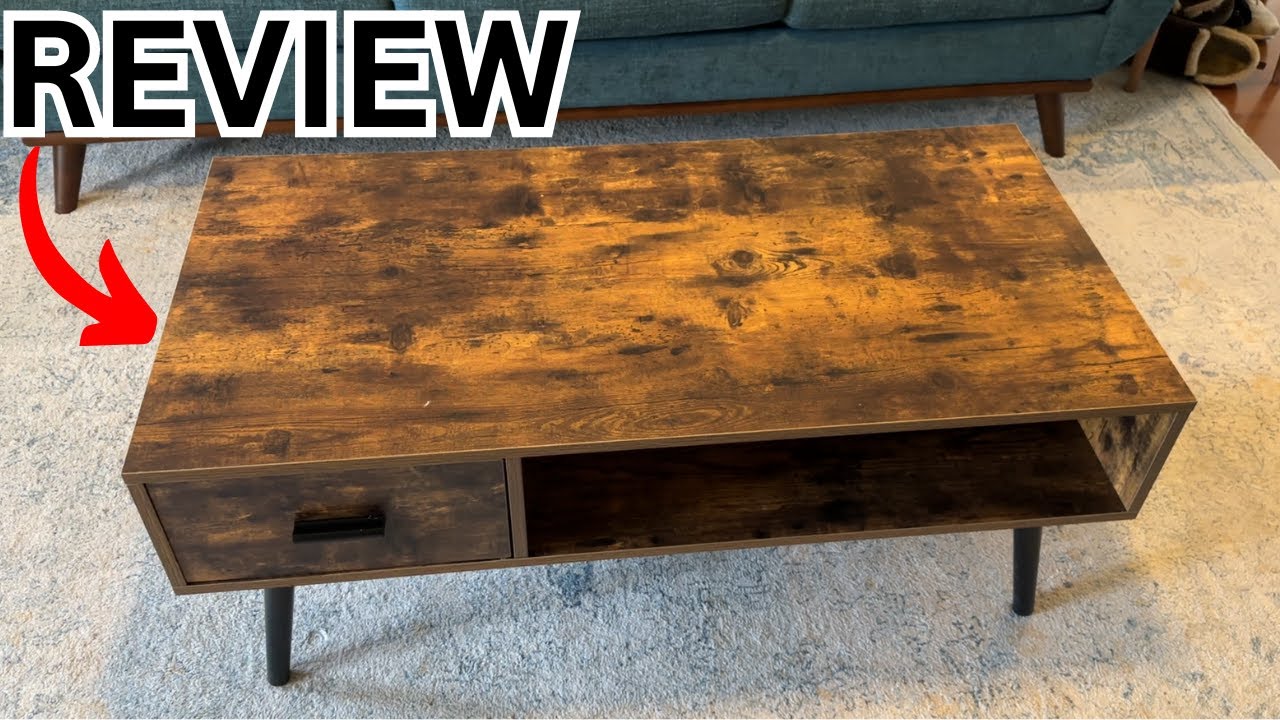 Iwell Mid Century Coffee Table Review - YouTube