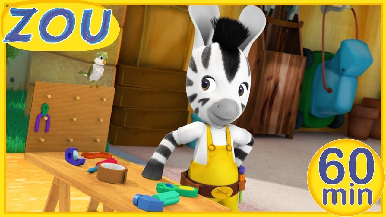 Zou in English 🔧ZOU THE HANDYMAN 💡 60 min COMPILATION | Cartoons for ...