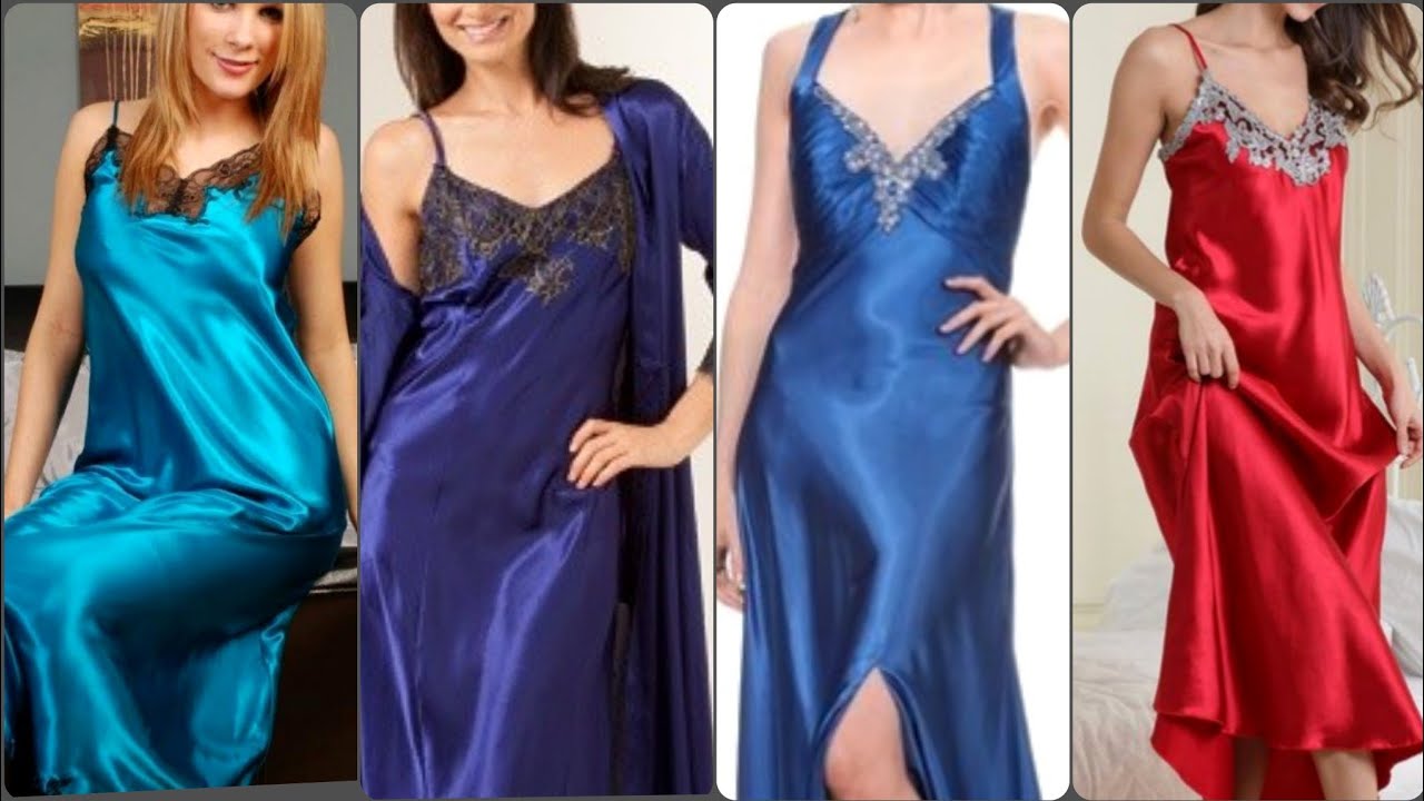 Stylish Hottest And Luxury Bridal Nightwear silk lingerie dress/silk ...