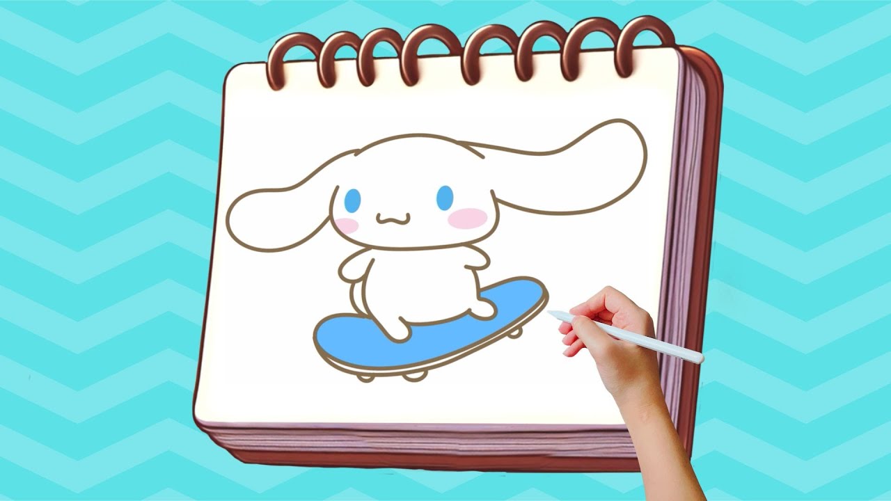 How to Draw Cinnamoroll in 3 Minutes! Step-by-Step Tutorial Easy - YouTube