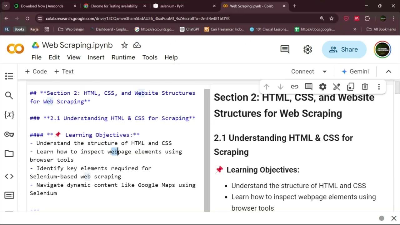 Bagian 2 Struktur Web untuk Scraping: Memahami HTML & CSS - YouTube