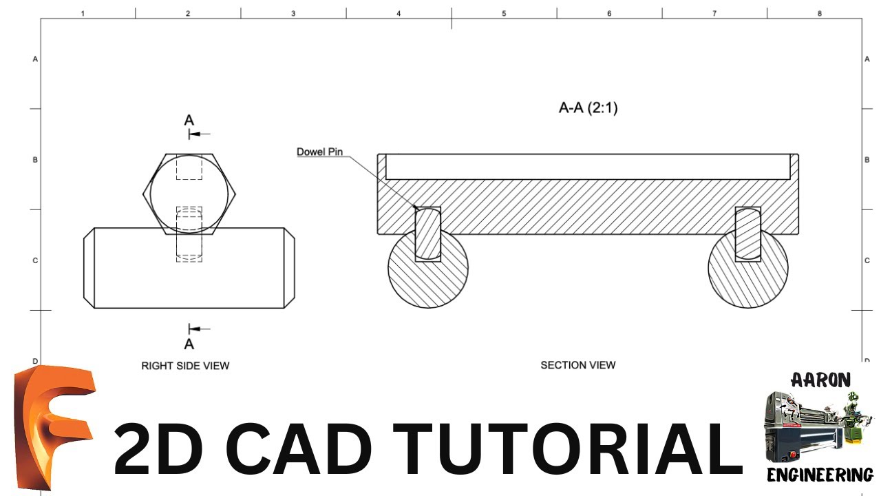 2D CAD Tutorial - Business Card Holder (Hill Top Machine Works) - YouTube