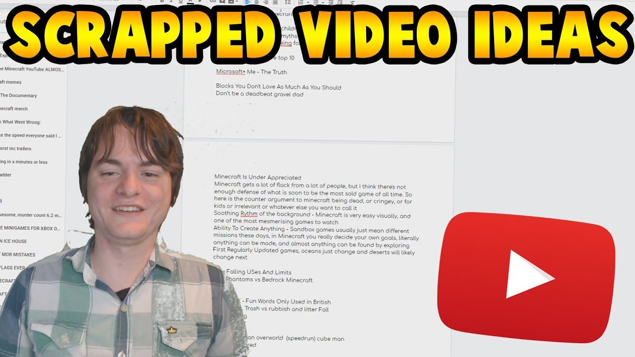 172 Different Video Ideas We Had To Scrap - YouTube