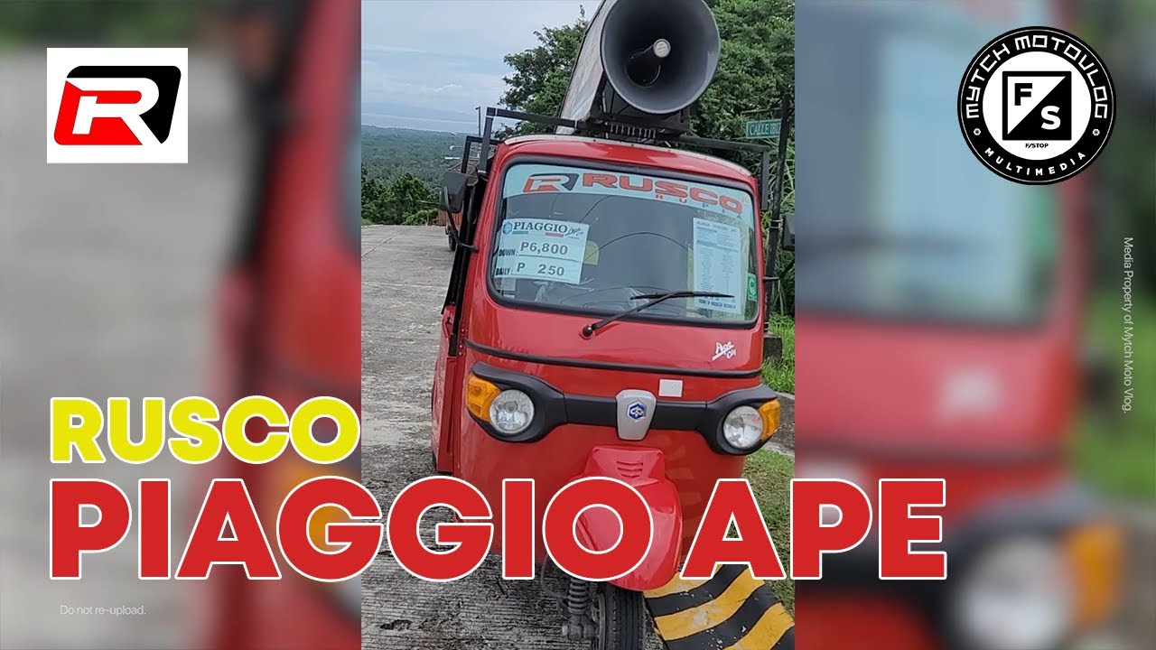 RUSCO PIAGGIO APE | 2023 | WALKAROUND - YouTube