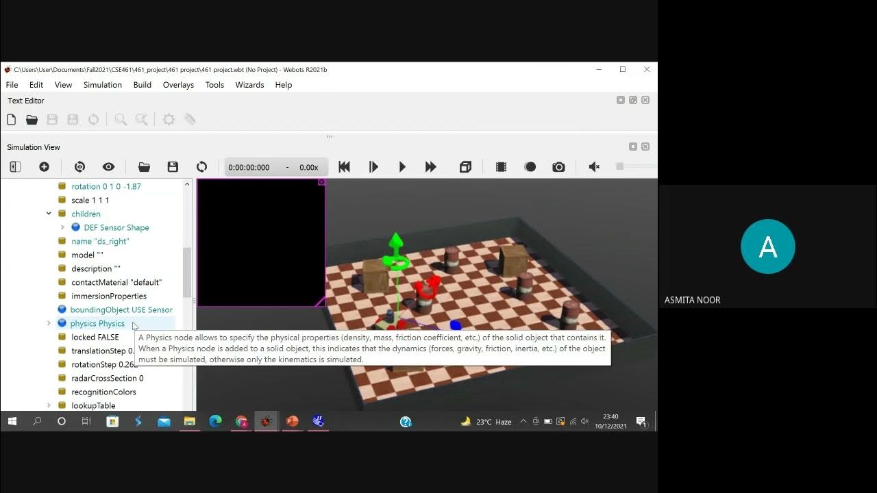 CSE 461 Webot project (Object recognition robot) - YouTube