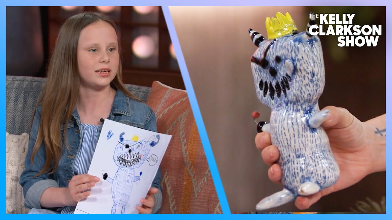 High School Art Class Brings Elementary Monster Drawings To Life - YouTube