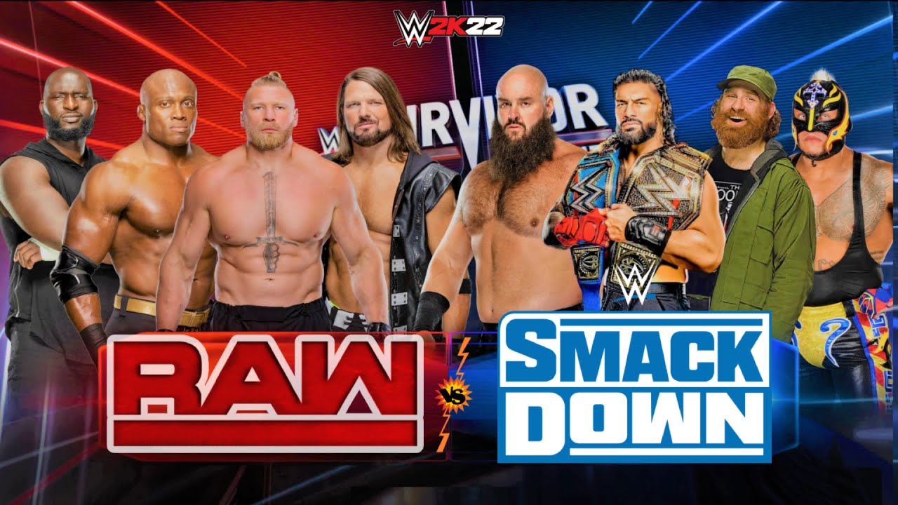 Team RAW vs. Team SMACKDOWN | ELIMINATION Match | WWE 2K22 | 4K - YouTube