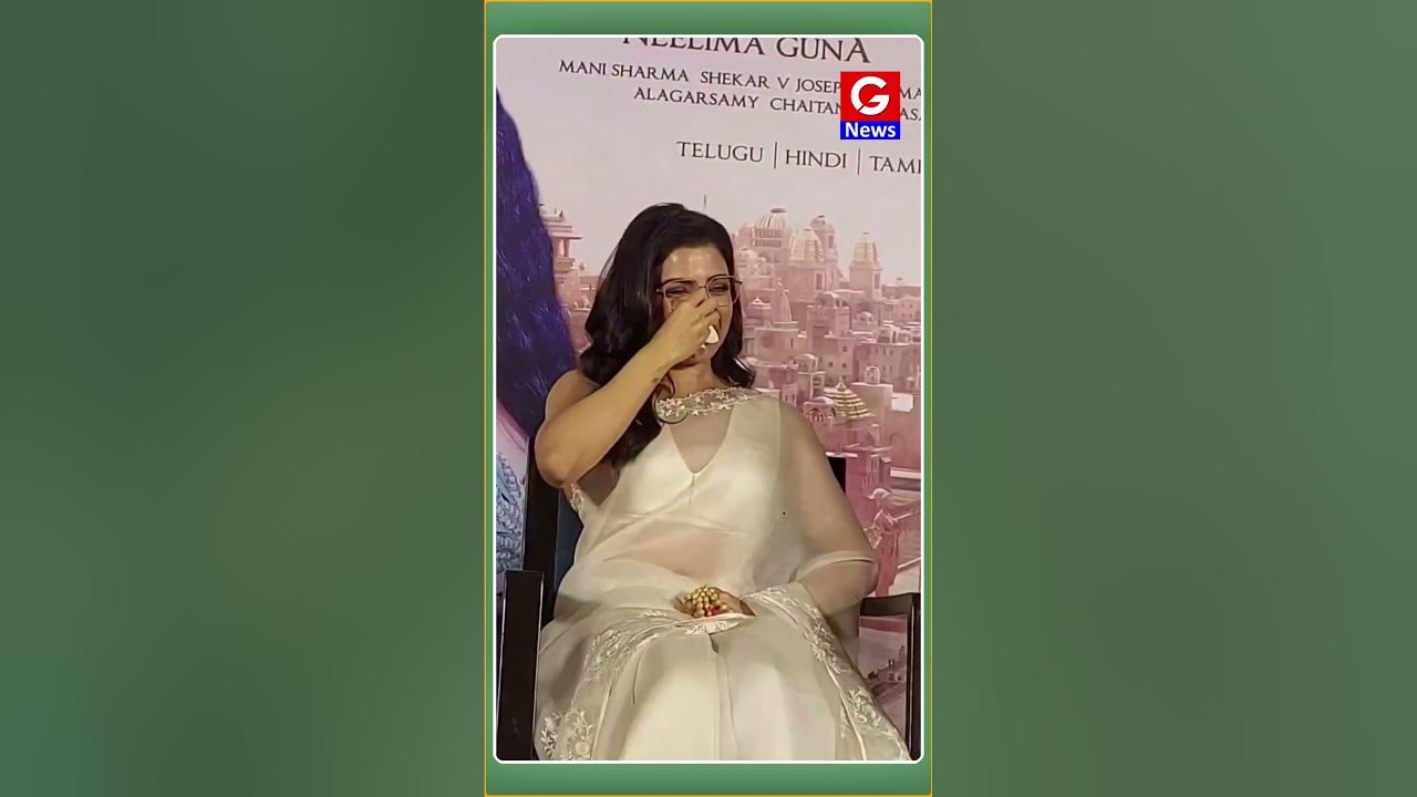 Samantha Crying At Shaakuntalam Trailer Launch Event || #gnews - YouTube