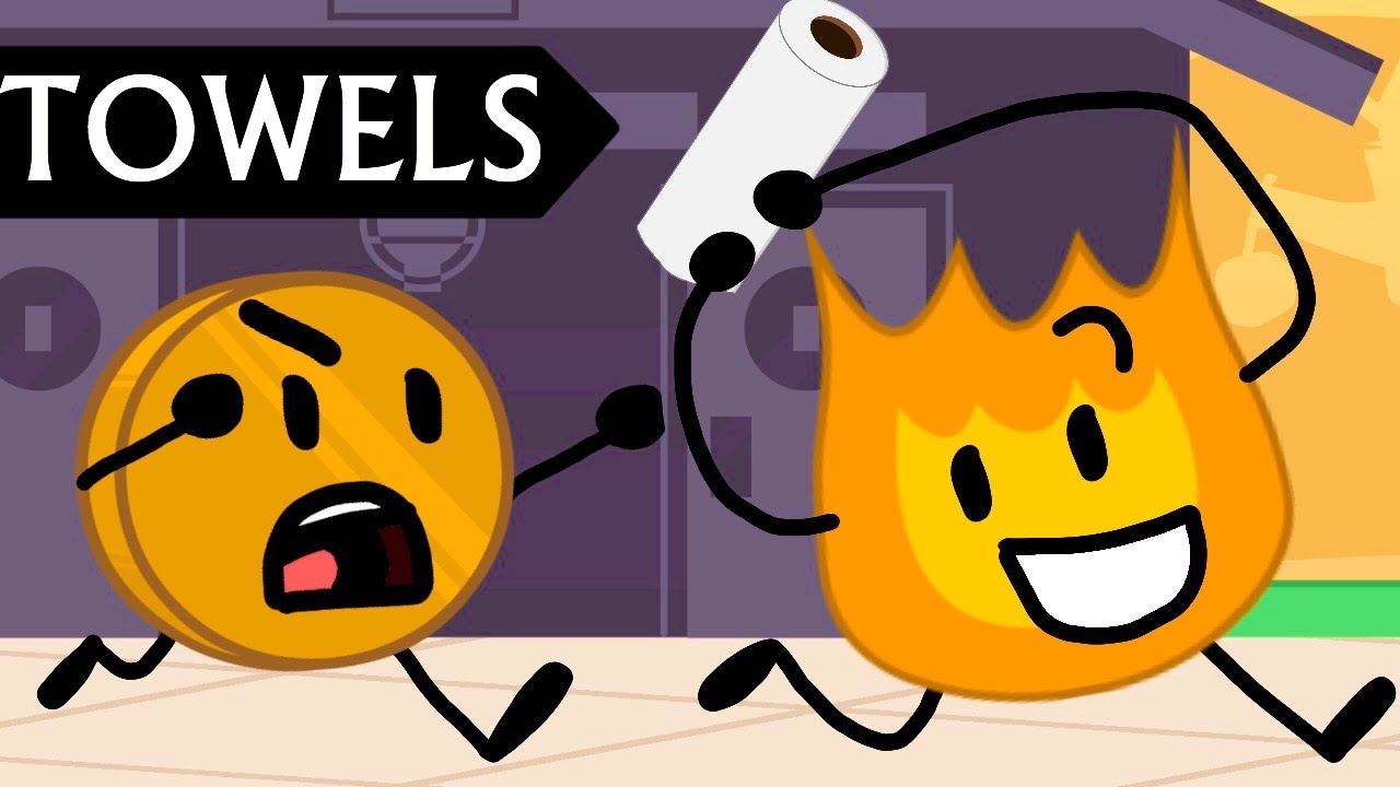 BFDI: Paper Towel But Its Coiny, Firey, And Needle - YouTube