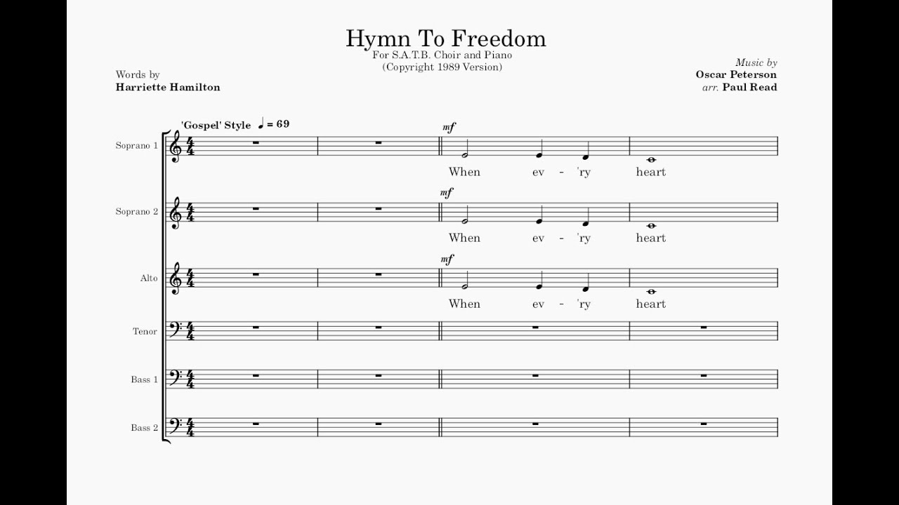 Hymn to Freedom - Bass 1 - YouTube