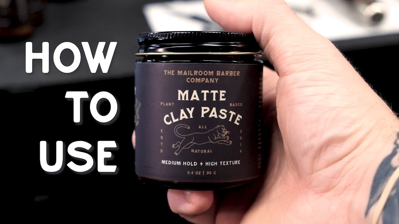 Matte Clay Paste Tutorial (Textured Quiff) - YouTube