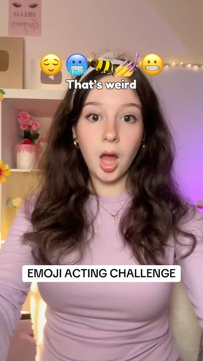 EMOJI ACTING CHALLENGE! 😳🥵🐴💃🥴 - YouTube