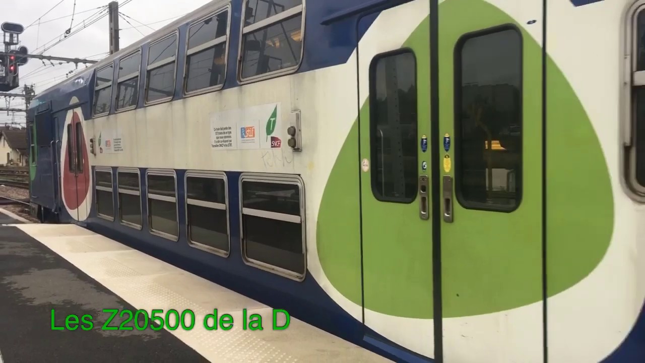 Les Z20500 et les Z5600 du RER D - YouTube