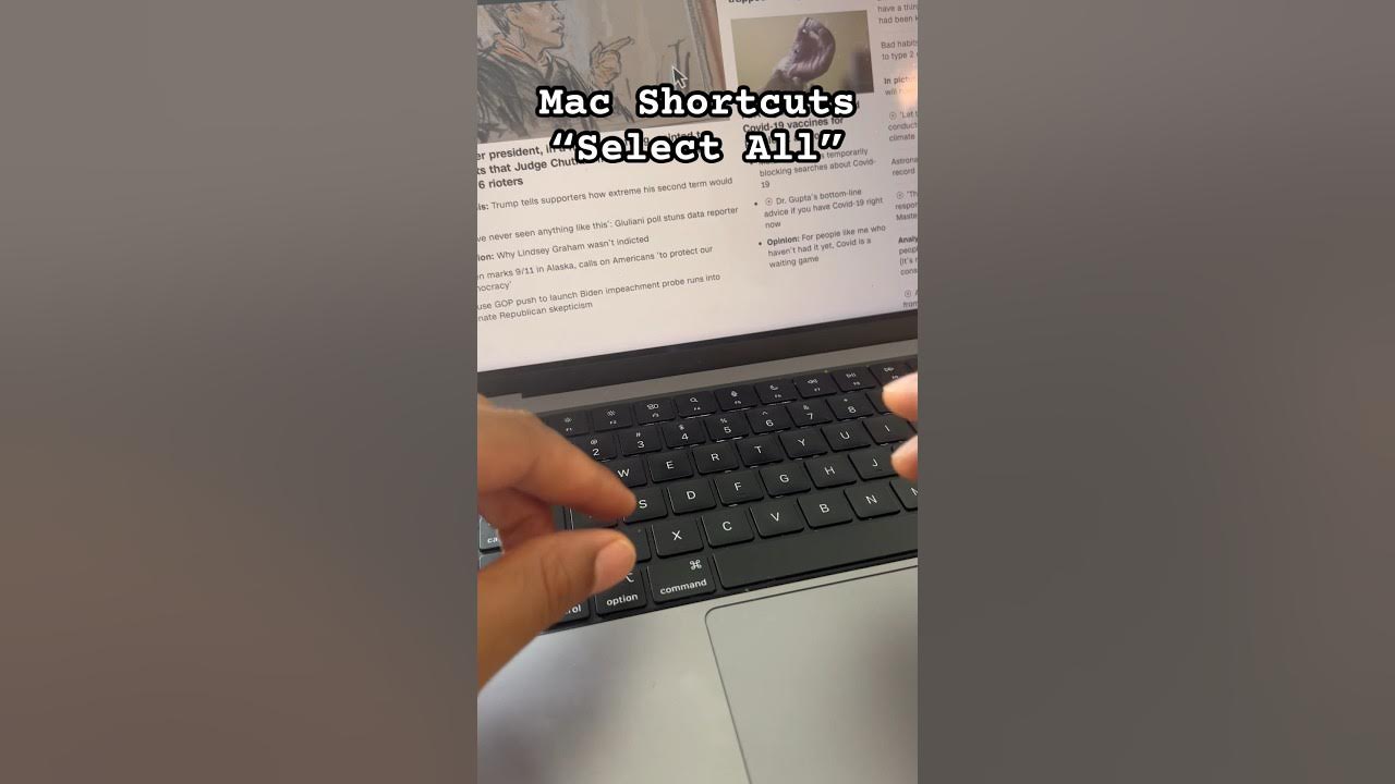 "Select All" Mac Keyboard Shortcut - How to - YouTube