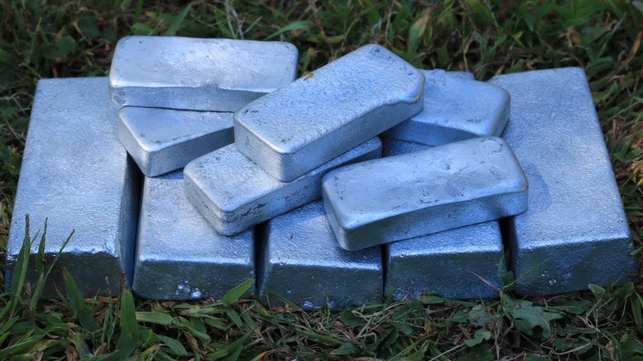 Melting Pure Zinc Ingots | Metal Casting - YouTube