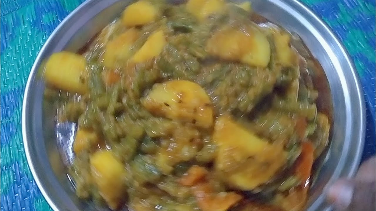 आलू संगरी की सब्जी की रेसिपी।। Aloo Sangri Vegetable Recipe - YouTube